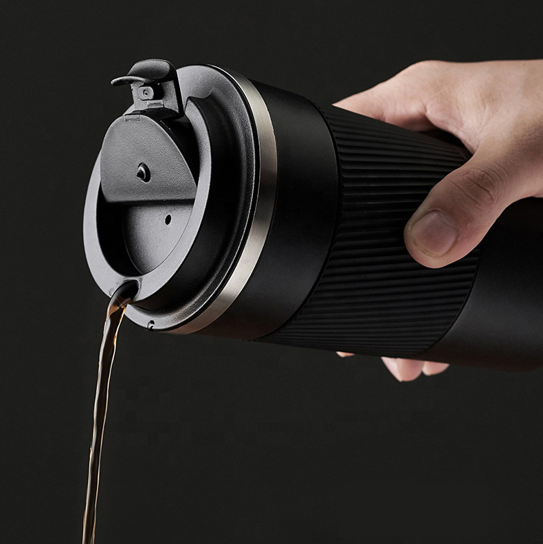 Vacuum Stainless Steel Insulated Coffee Mug with Leakproof Lid ...